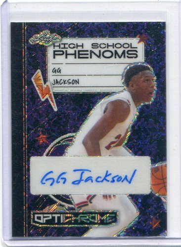 2022-23 Leaf Optichrome High School Phenoms Mojo GG Jackson Rookie Auto ...