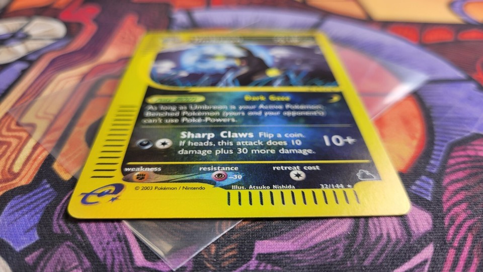 Umbreon 32/144 Skyridge SK Reverse Holo Pokemon Card TCG Eng Moonbreon ...