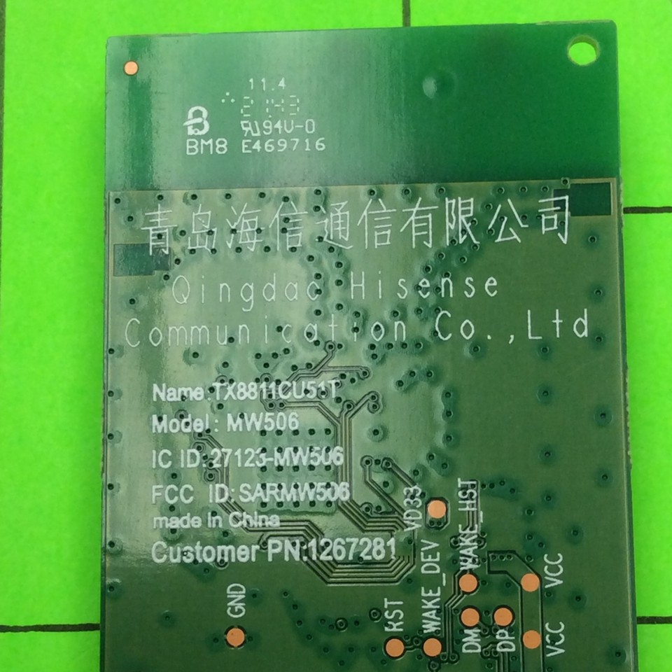 Hisense 40H4030F1 TV Television Network Card TX8811CU51T MW506 | eBay