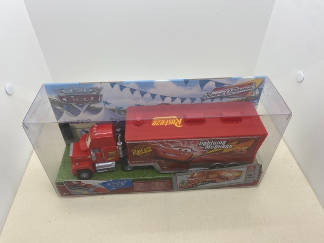 DISNEY PIXAR CARS MACK HAULER RUST-EZE LIGHTNING McQUEEN 95 ...