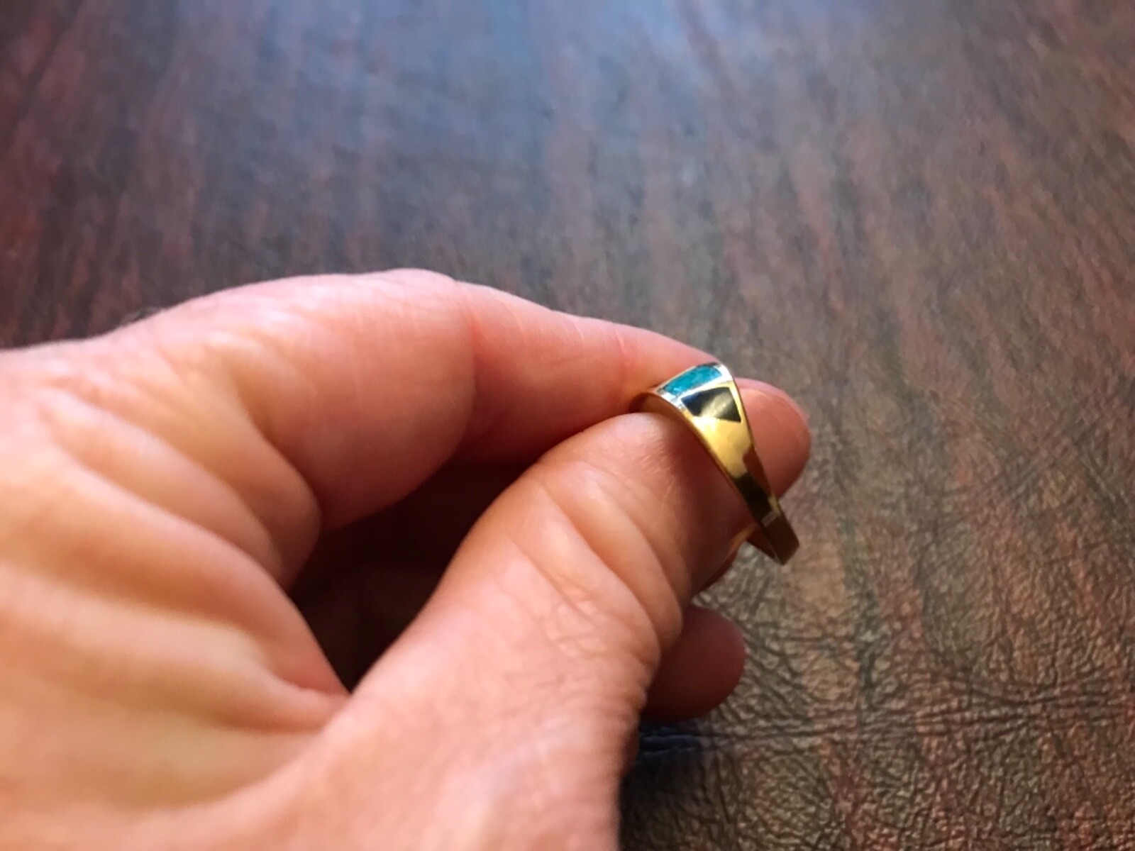 Vintage Castings on Parade Inlay Turquoise Onyx Ring. Cop 89 southwest ...