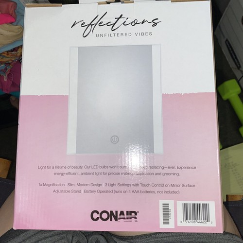 CONAIR Reflections LED lighted Mirror 1x Adjustable Stand SDBP NEW ...