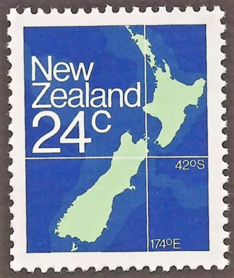 NEW ZEALAND 1982 SG1261 QEII MAP OF NEW ZEALAND - MH | eBay UK