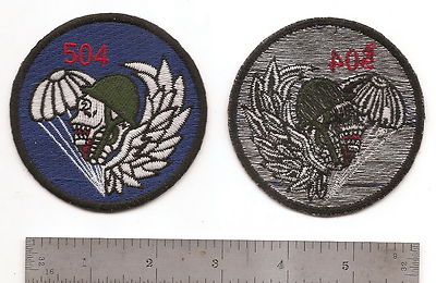 #075 US ARMY 504TH AIRBORNE INFANTRY REGIMENT PATCH | eBay