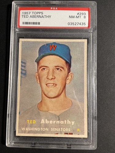 topps 1957 ted abernathy psa8 | eBay