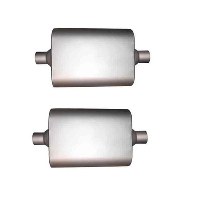 Jones Exhaust FB2540 Universal Full Boar Muffler 2.5" Center In / 2.5 ...