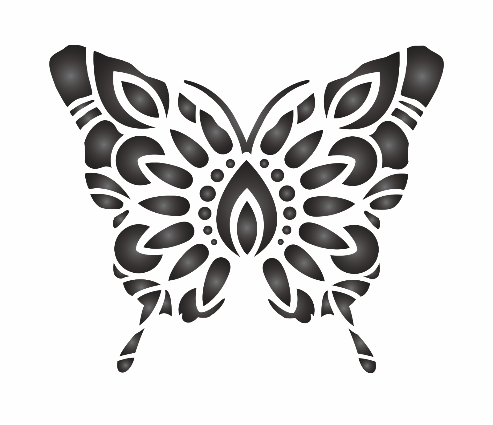 Monarch Butterfly Wing Template