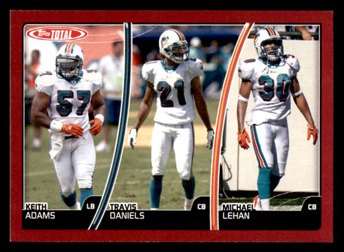 2007 Topps Total Travis Daniels / Michael Lehan / Keith Adams Red #139 ...