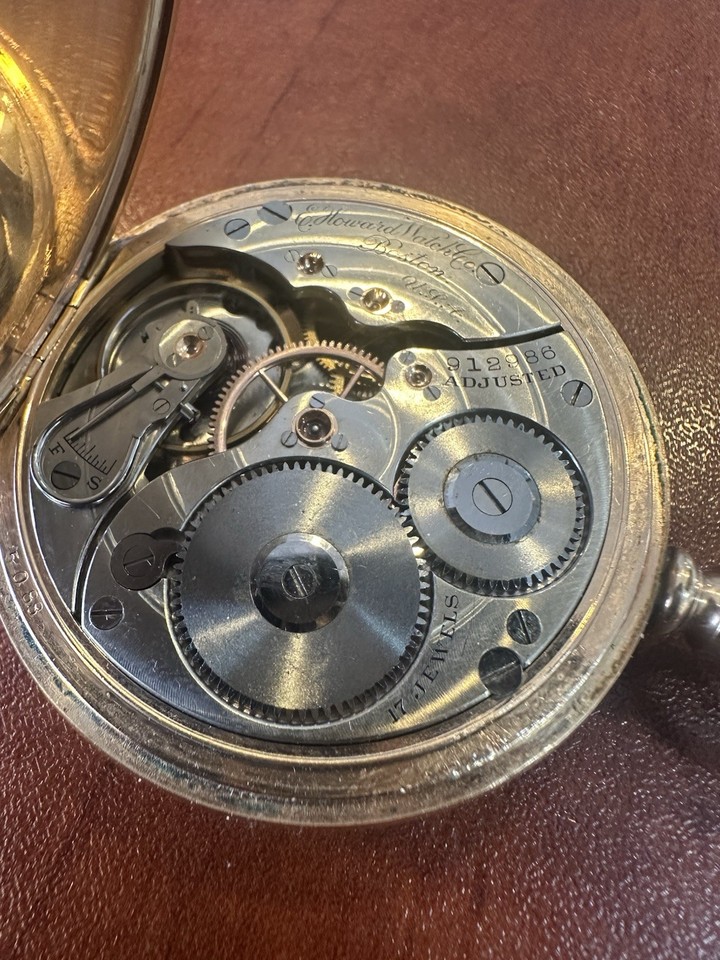 Antique E. Howard Boston Triple Hinge 17 Jewel Pocket Watch Comes With ...