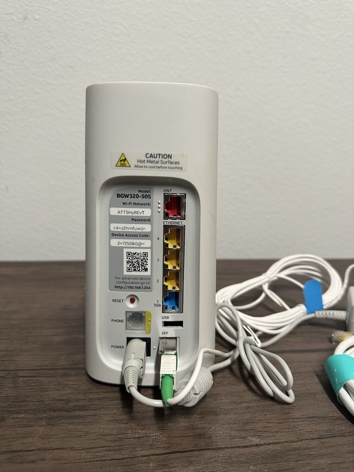 AT&T Fiber Broadband Gateway BGW320-505 Wi-Fi Modem Router Pre Owned | eBay