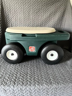 Step 2 Garden Grass Hopper Rolling Yard Work Cart Seat Utility Tool ...