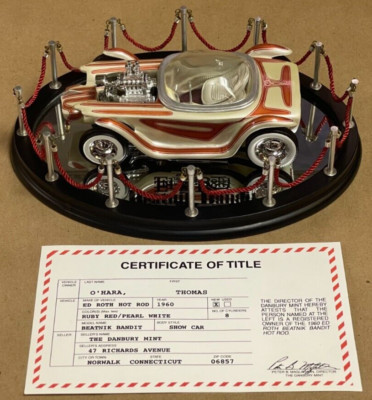 Danbury Mint 1960 Ed Roth Beatnik Bandit Hot Rod(Ruby Red/ Pearl White ...