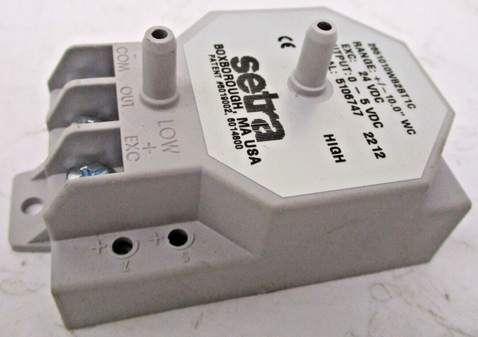 Setra Model 265 2651010WB2BT1C Differential Pressure Transducer ...