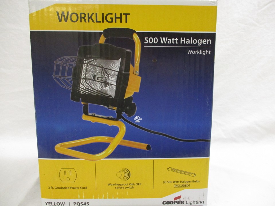 *NEW* COOPER LIGHTING PQS45 WORKLIGHT 500W HALOGEN | eBay
