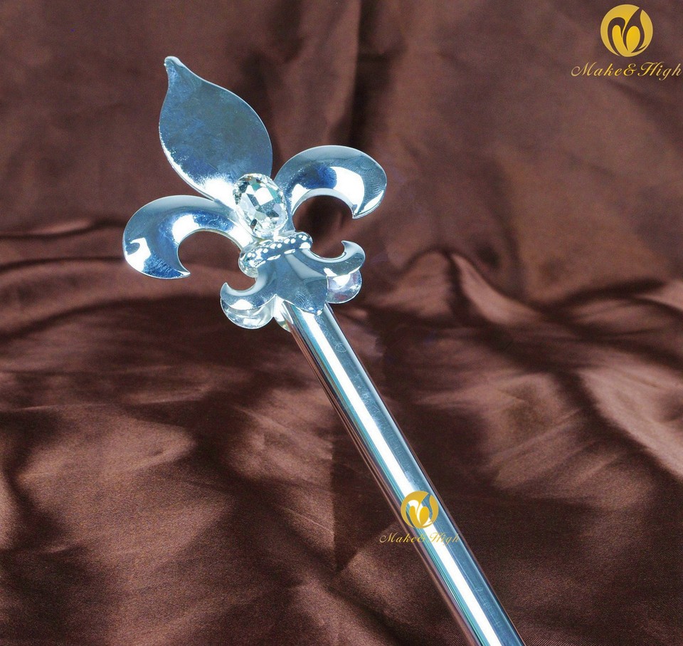 Imperial Medieval Scepter Wand Silver King Sceptre Party Costumes ...
