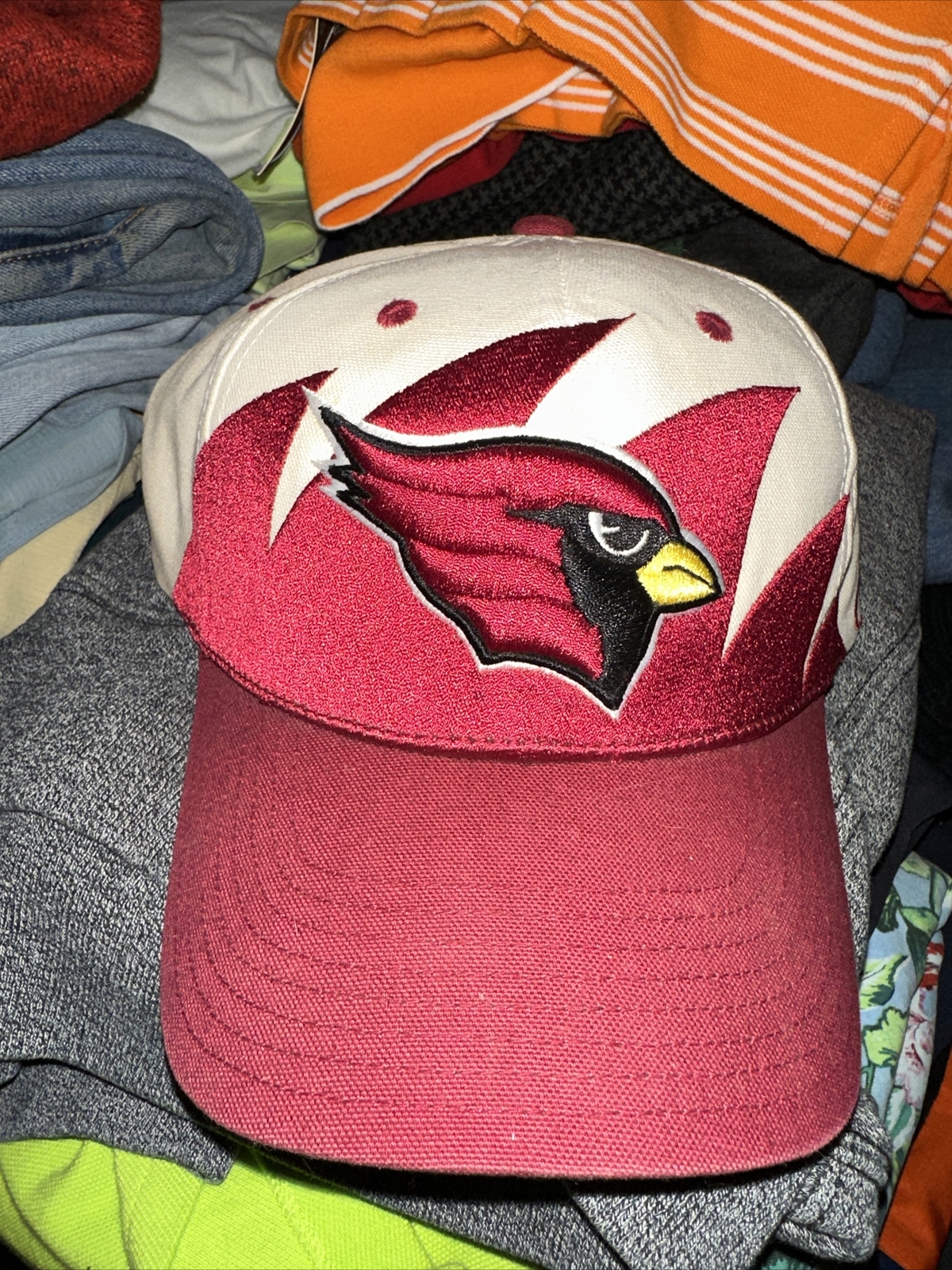 Reebok NFL Equipment Arizona Cardinals Shark tooth Hat Cap Strap Back ...