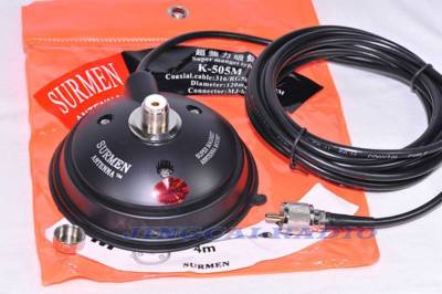 SURMEN K-505M Super Magnet Mount Bracket Cable 5M type PL259 for Car ...