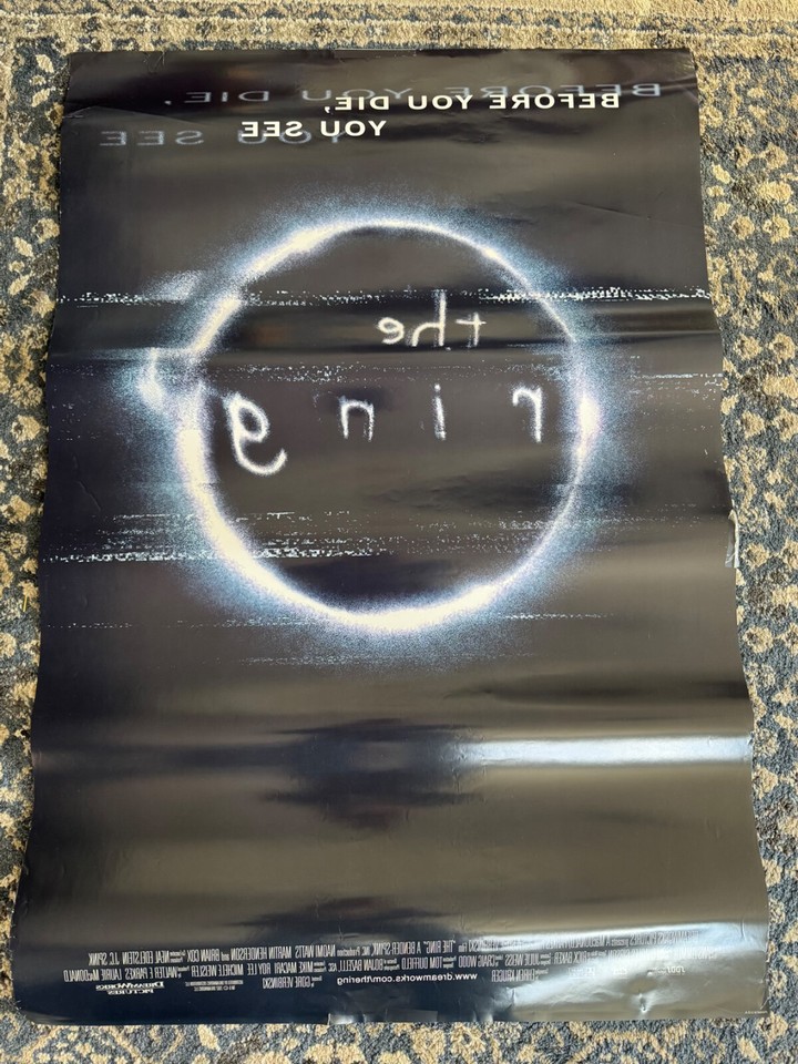 🎬 “THE RING” Original Movie Poster 27x40" Horror Double sided 2002 ...