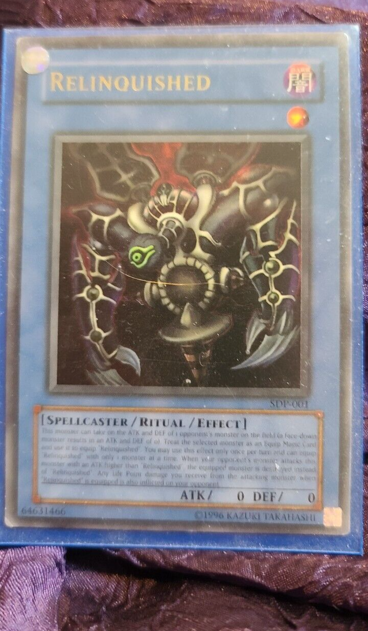 Yugioh 1st Edition “Relinquished” Holo Yu-Gi-Oh! NM Card! Grade It! SDP ...