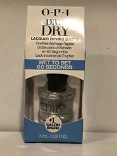 OPI Drip Dry Lacquer Polish Nail Drying Drops 0.3 Oz Full Size With ...