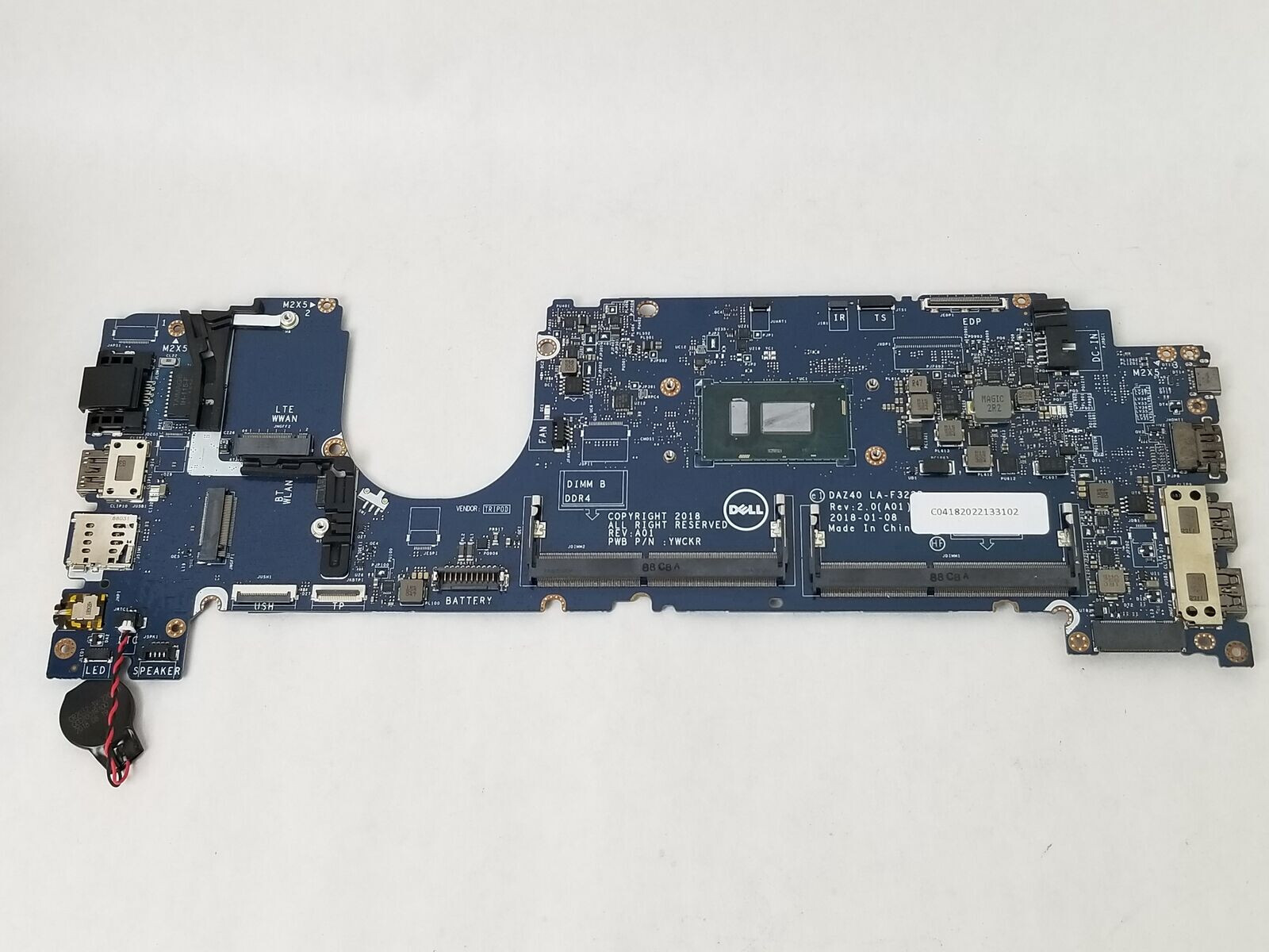 Dell Latitude 7490 KGYDF Intel 1.6 GHz Core i5-8250U DDR4 Motherboard ...