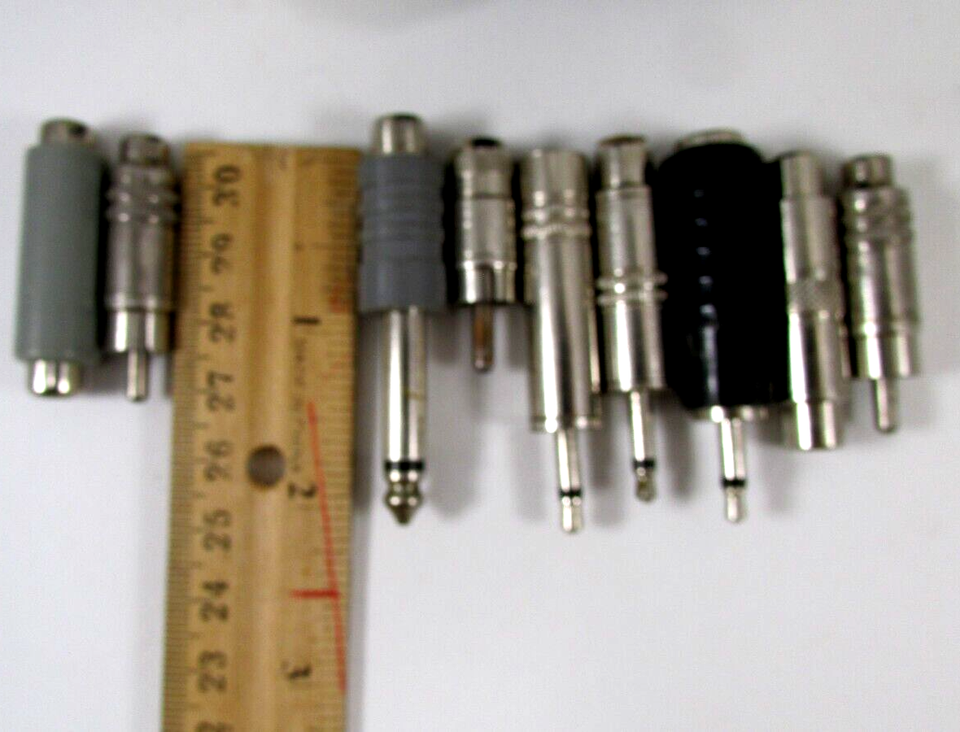 Lot of 9 Vintage Radio Headphone Microphone Adapter Jacks - UNTESTED | eBay