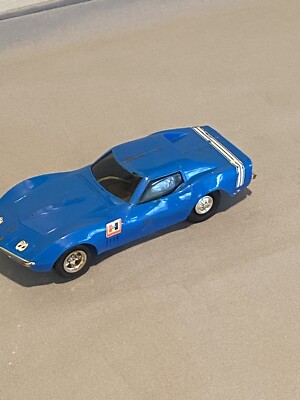 Eldon Blue Corvette 1/32 scale slot car 68 | eBay
