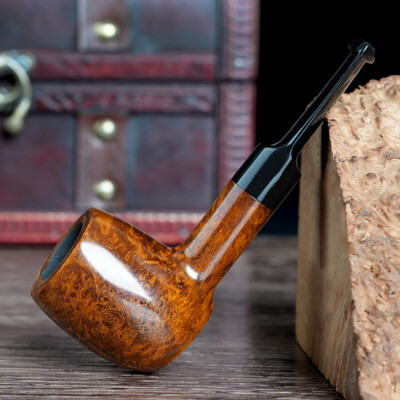 Briar Wooden Tobacco Pipe Small Smoking Pipe Smooth Pipe Straight ...