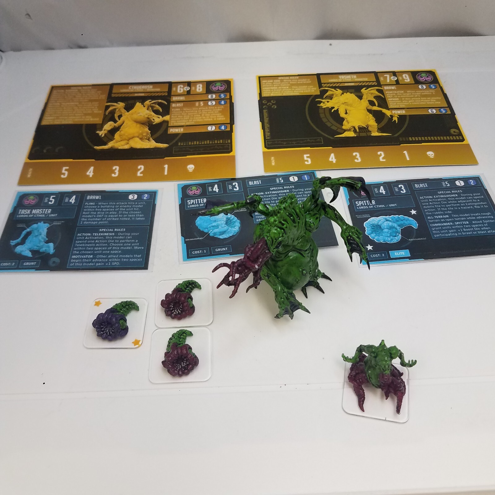 Monsterpocalypse- Lord of Cthul Lot- CTHUGROSH, TASK MASTER, SPITTER ...