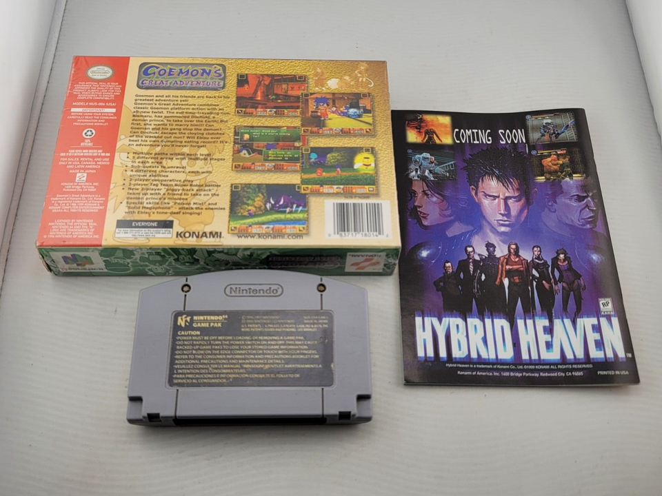 Goemon's Great Adventure for Nintendo 64 N64 Complete In Box CIB Near ...