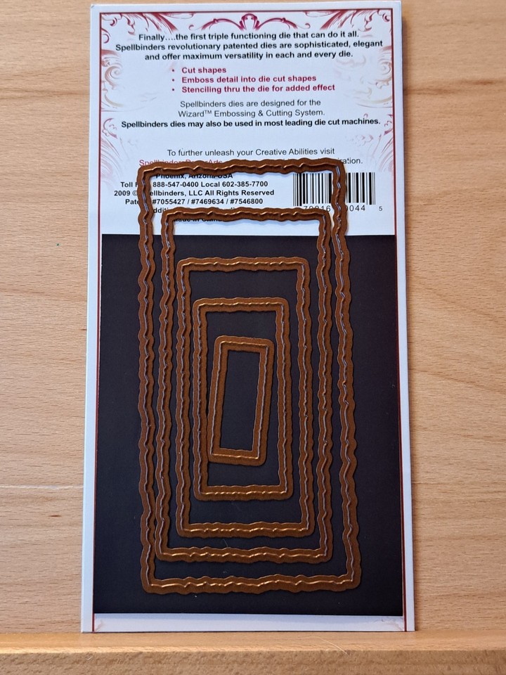 137 Spellbinders Nestabilities Deckled Mega Rectangles Sm Die Cut ...