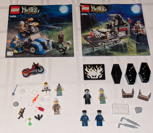 LEGO Vintage Monster Fighters 9464 & 9466 Mini Figures & Accessories ...