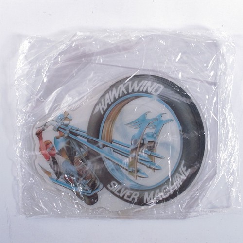HAWKWIND Silver Machine SAMURAI HW001 7" 45rpm uk novelty die-cut ...