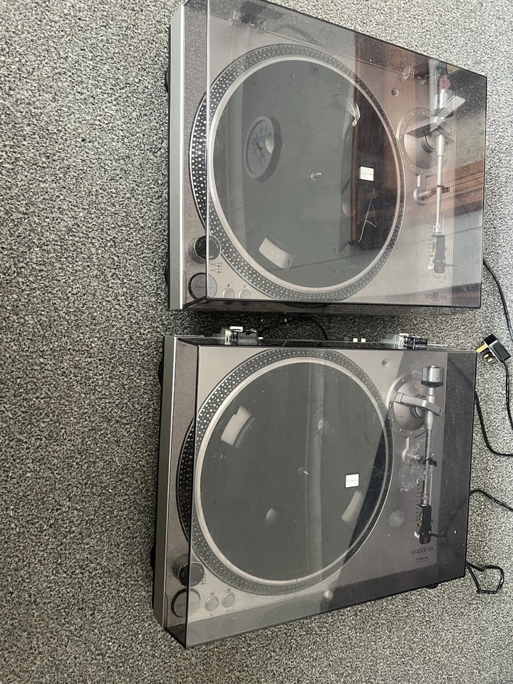Stanton STR-8 30 Direct Drive Turntables w/ Vestax Headshells and ...