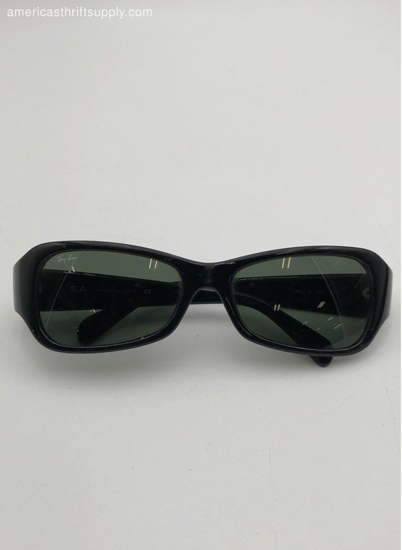 Vintage Y2K Ray-Ban RB 2116 Men's Sunglasses Black Rectangular Frame ...