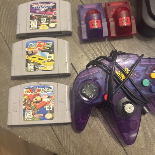 Nintendo 64 System 32MB Console (controllers, rumble pack, games) | eBay