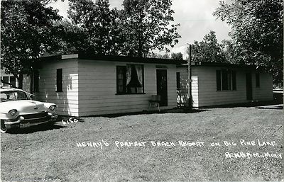 Henry's Perfect Beach Resort on Big Pine Lake, Perham MN RPPC | eBay