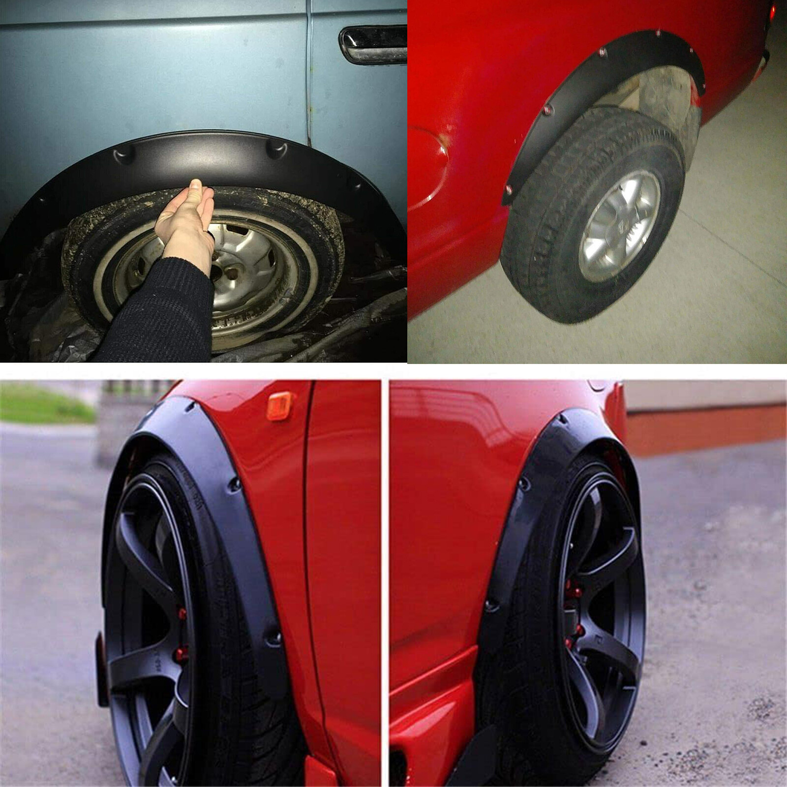 4PCS 32" & 35" Fender Flares Wide Body Wheel Arch Front Rear For VW New ...