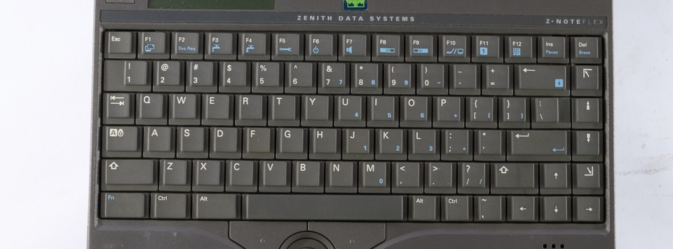 Vintage Zenith Data Systems Z-NoteFlex Laptop Intel 80486 UBC-0043-00 ...