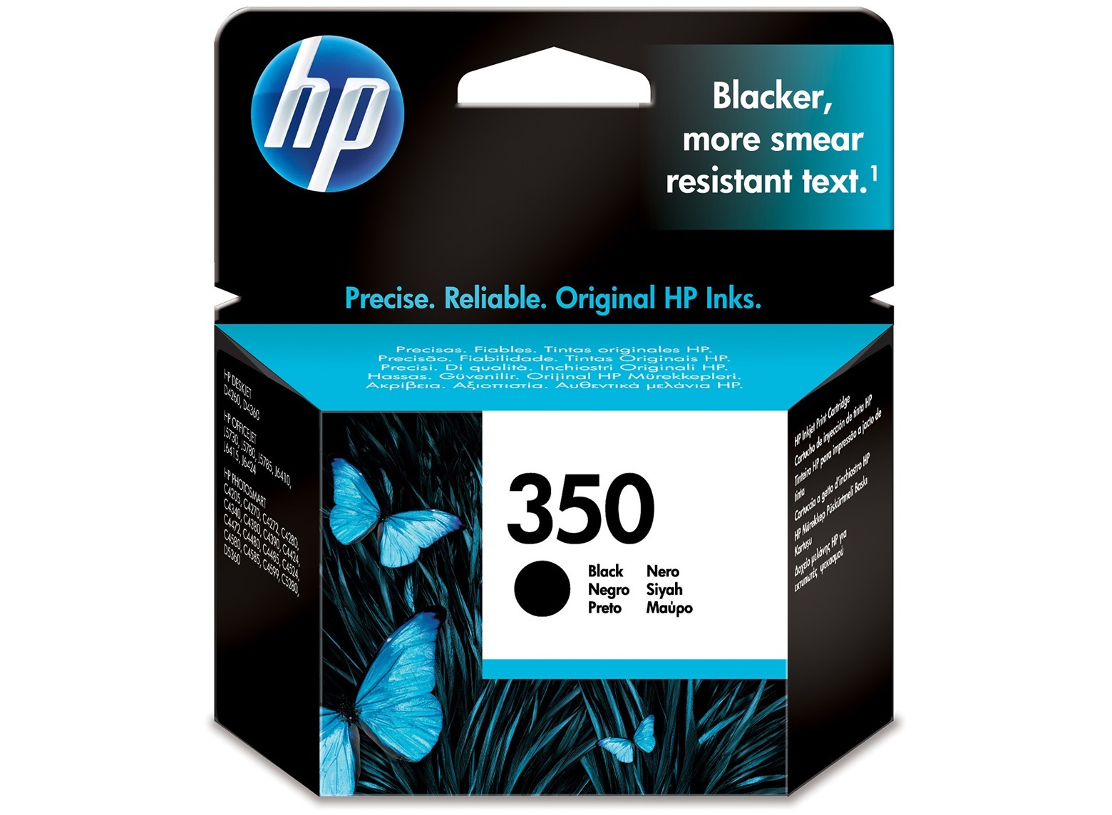 Genuine HP 350 HP Photosmart C4280 Black Ink Original CB335EE C4380 ...
