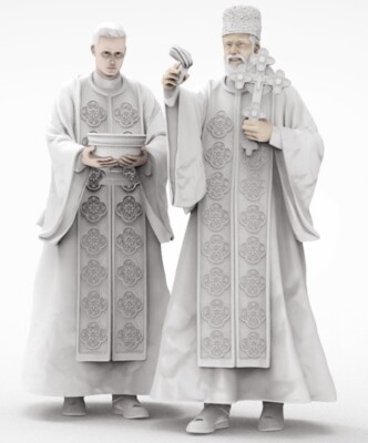 1/35 Resin Figures Model kit Russian Orthodox priest 2 man Unpainted ...