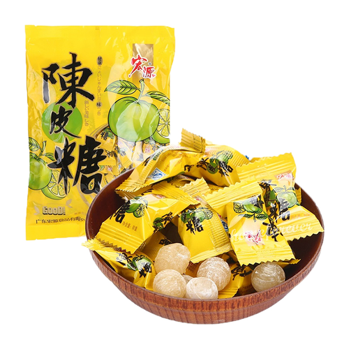 Hongyuan Orange Peel Chenpi Candy Chinese Snack 宏源陈皮糖怀旧小零食酸甜味 陈皮糖 355g ...
