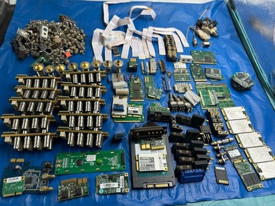6+ LBS Audio / Mil Spec Pins Antennas Boards Connector Mixed Scrap Gold ...