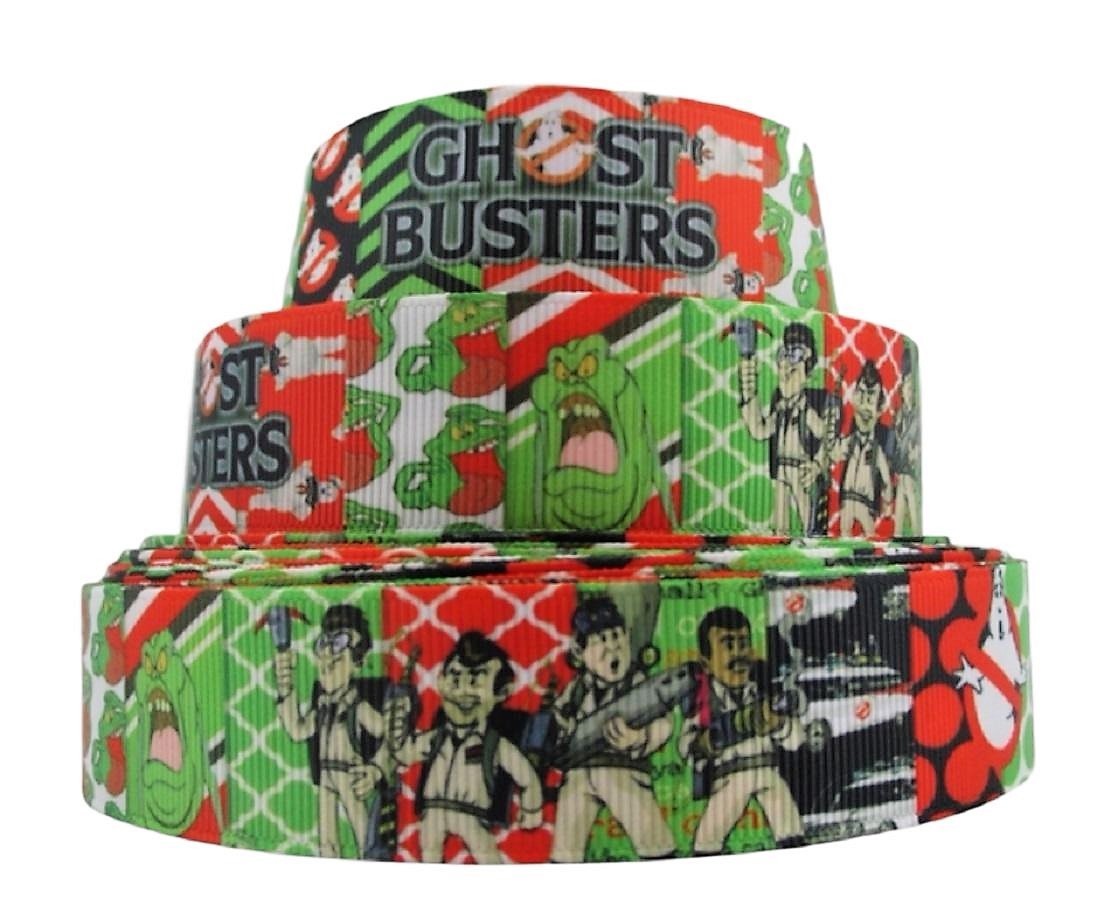 Ghostbusters Characters & Monsters 1" Wide Repeat Ribbon Sold in Yard ...