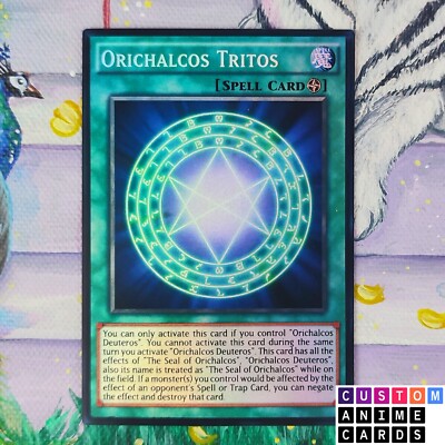 Orichalcos Tritos (traditional) ANIME EFFECT HOLO card | eBay