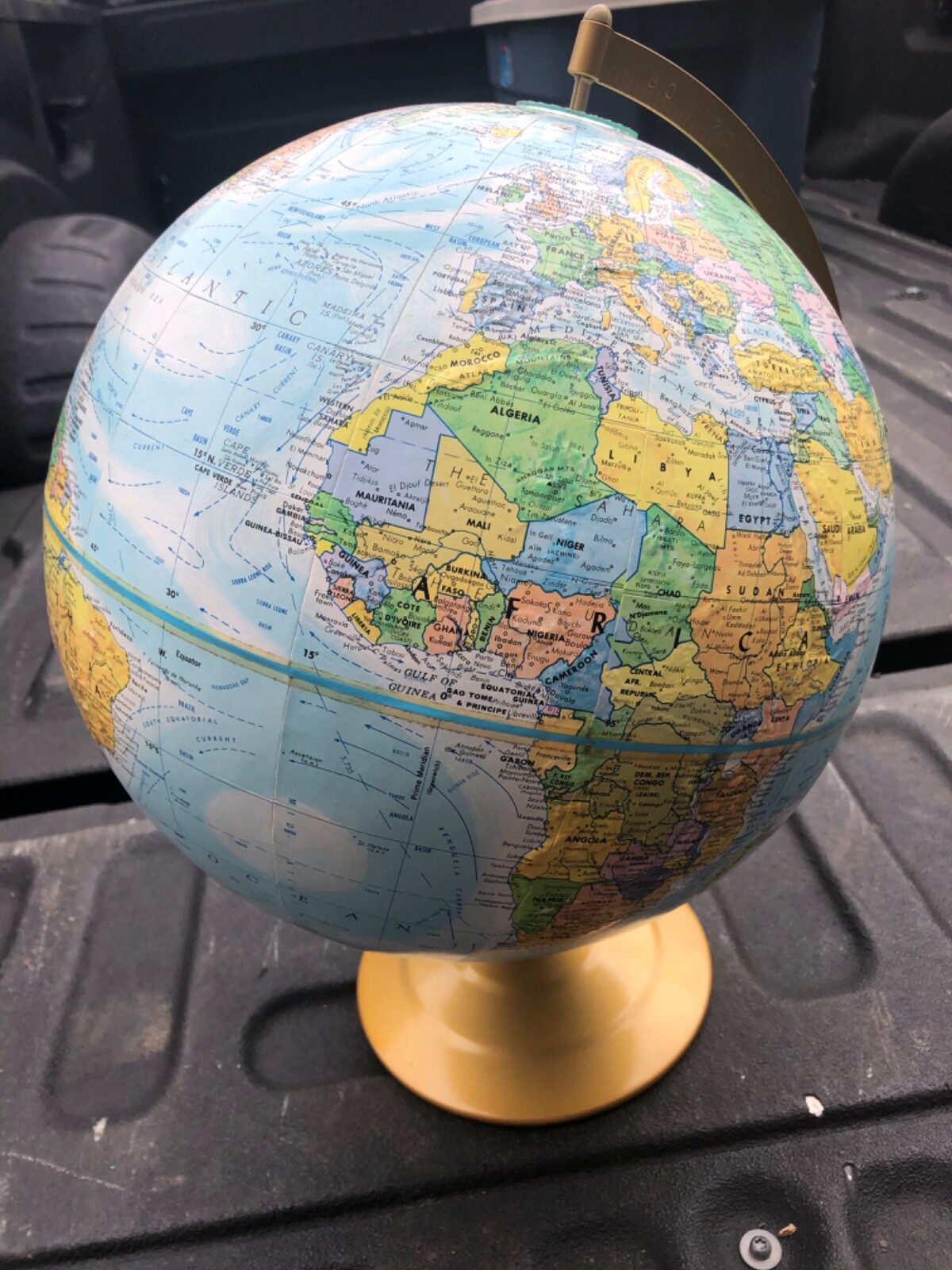Globemaster 12 inch Diameter Globe Made in USA raised - embossed ...