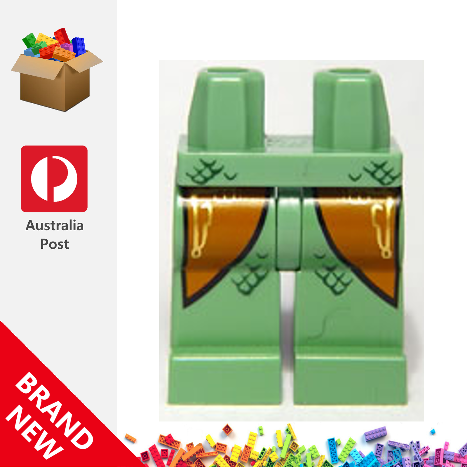 Genuine LEGO™ Sand Green Hips and Legs with Scales 970 4585596 New | eBay