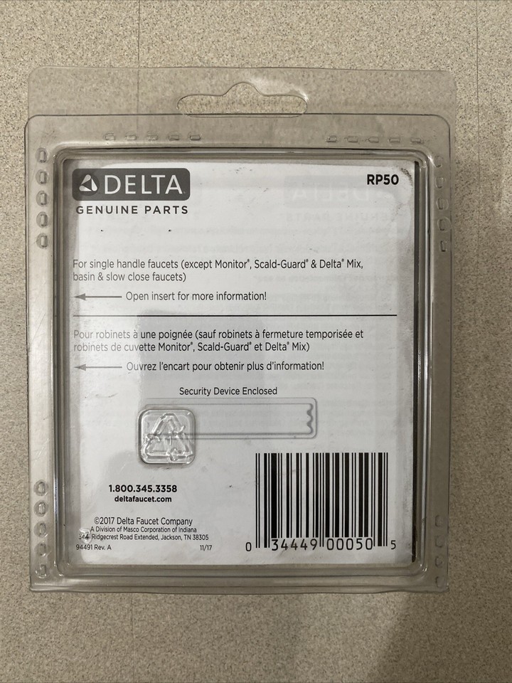 Delta Faucet Cap with Adjusting Ring (Chrome), RP50 | eBay