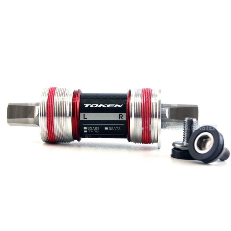 Token JIS Square Bottom Bracket,BSA thread,103-127 mm,Ti Axle,Ti ...