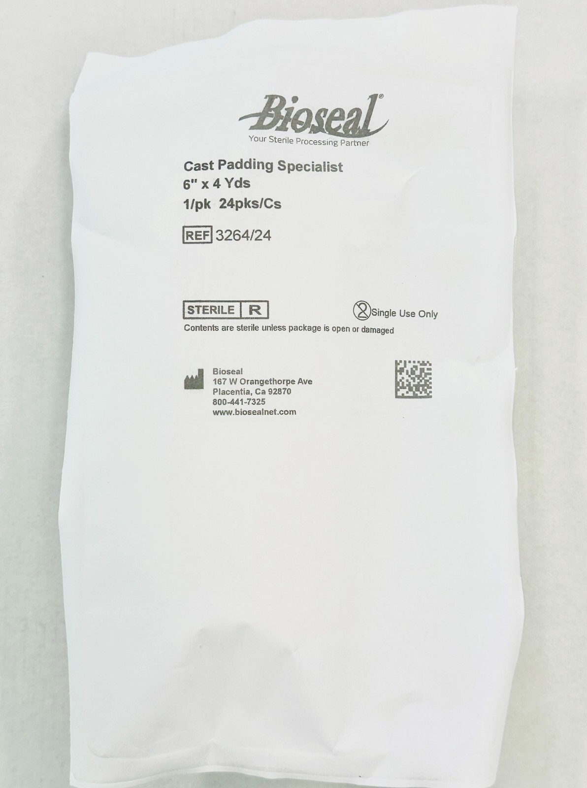 *1-Pack* Bioseal Cast Padding Specialist 6" x 4 Yards White Sterile ...